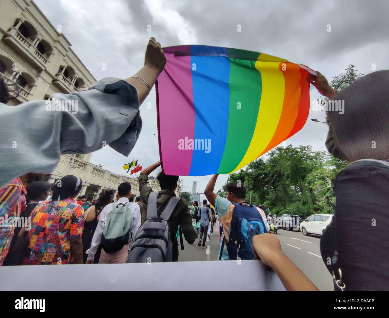 Kolkata, India. 19th June, 2022. LGBTQ people celebrated pride walk in ...