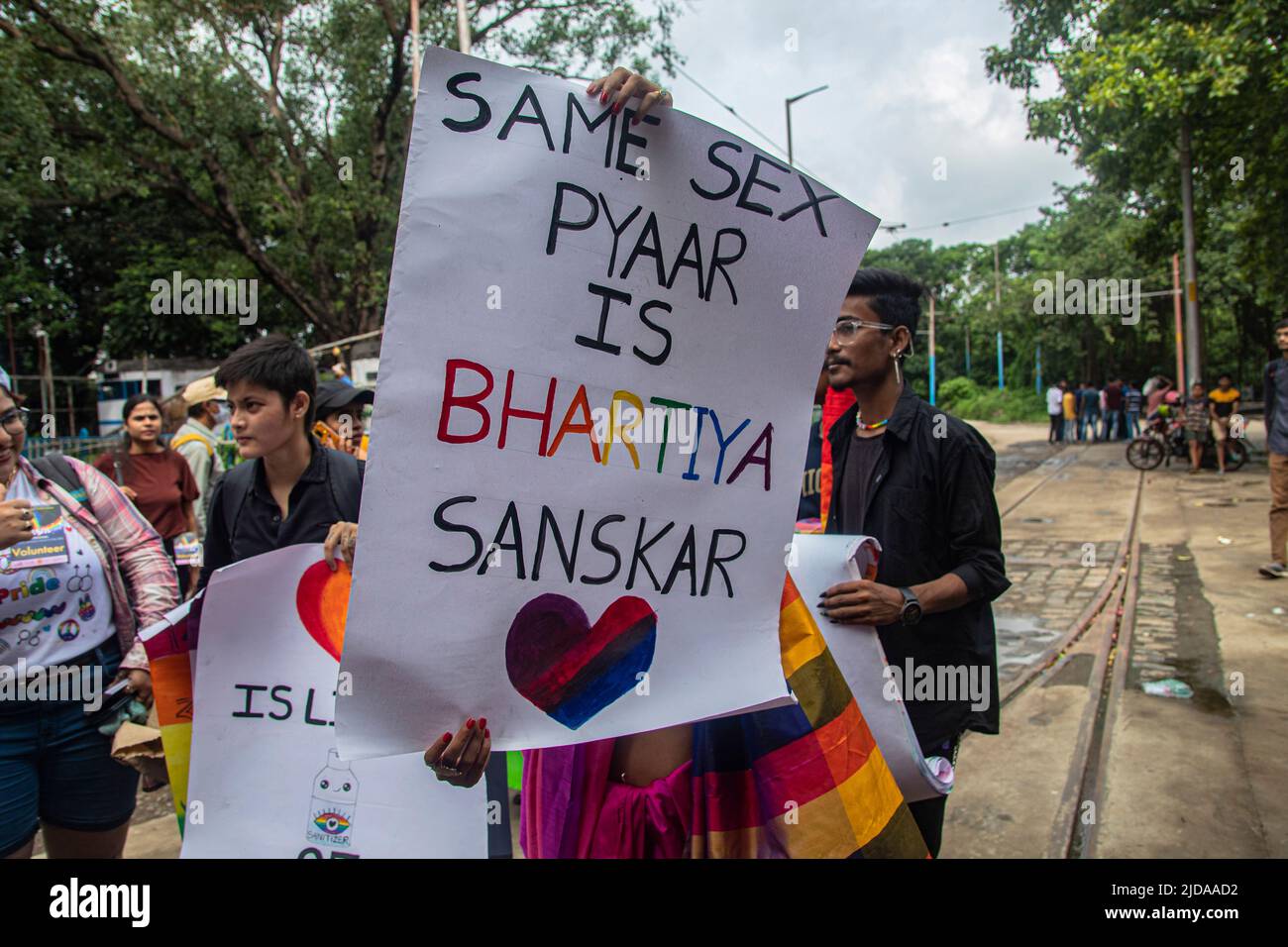 Kolkata, India. 19th June, 2022. LGBTQ Rainbow Pride Month celebrated ...