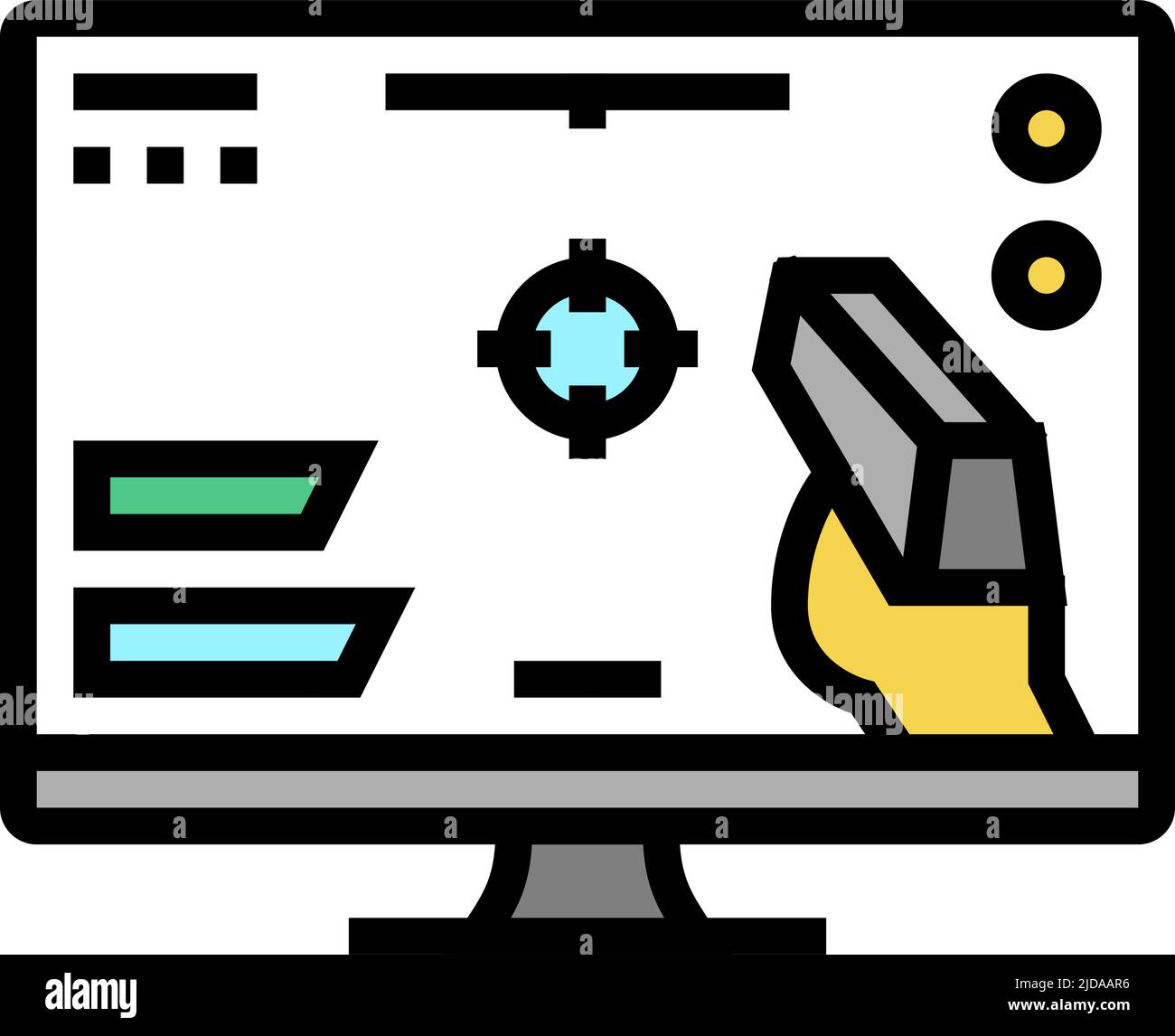 shooter video game color icon vector illustration Stock Vector Image ...