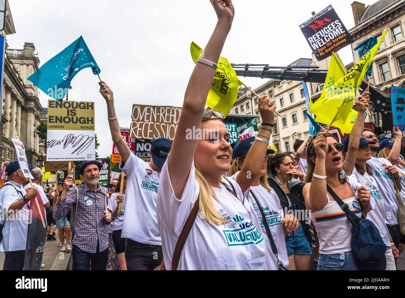 We Demand Better march in central London, thousands of protesters march ...