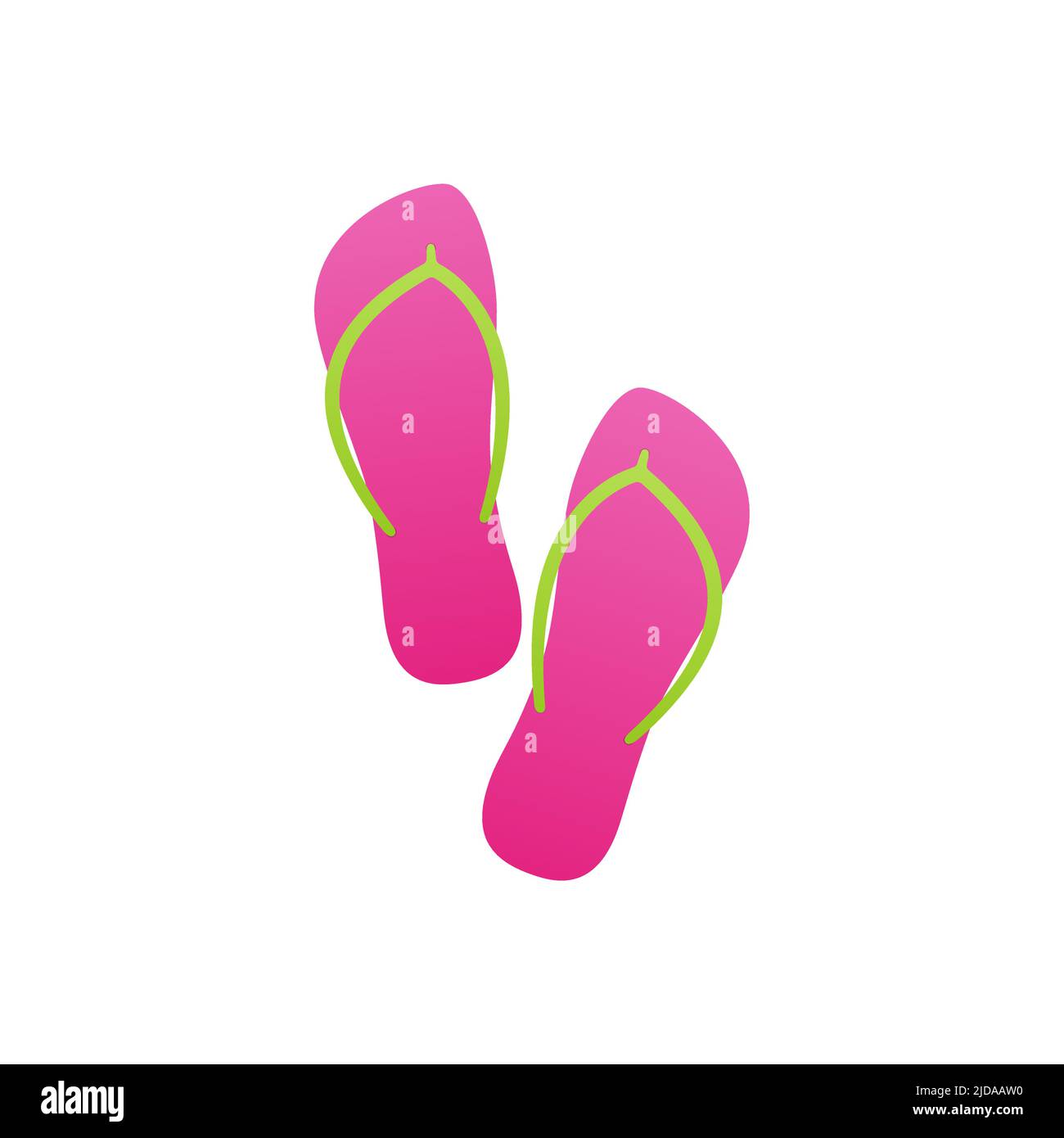 Flip flops. Isolated on white background. Vector illustration Stock Vector Image & Art - Alamy