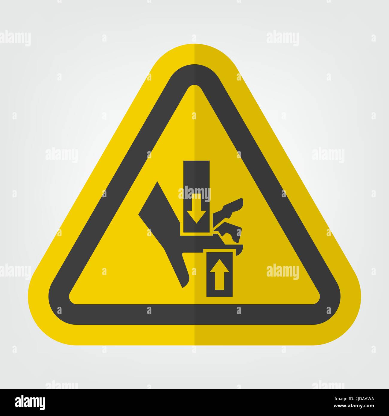 Crush Hand Top Bottom Symbol Sign, Vector Illustration, Isolate On ...