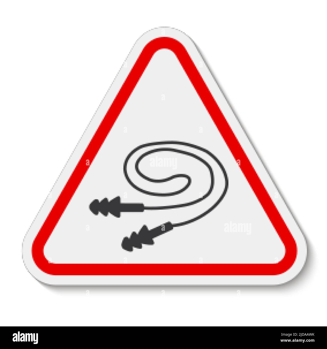 Wear Earplugs Symbol Sign Isolate on White Background,Vector ...