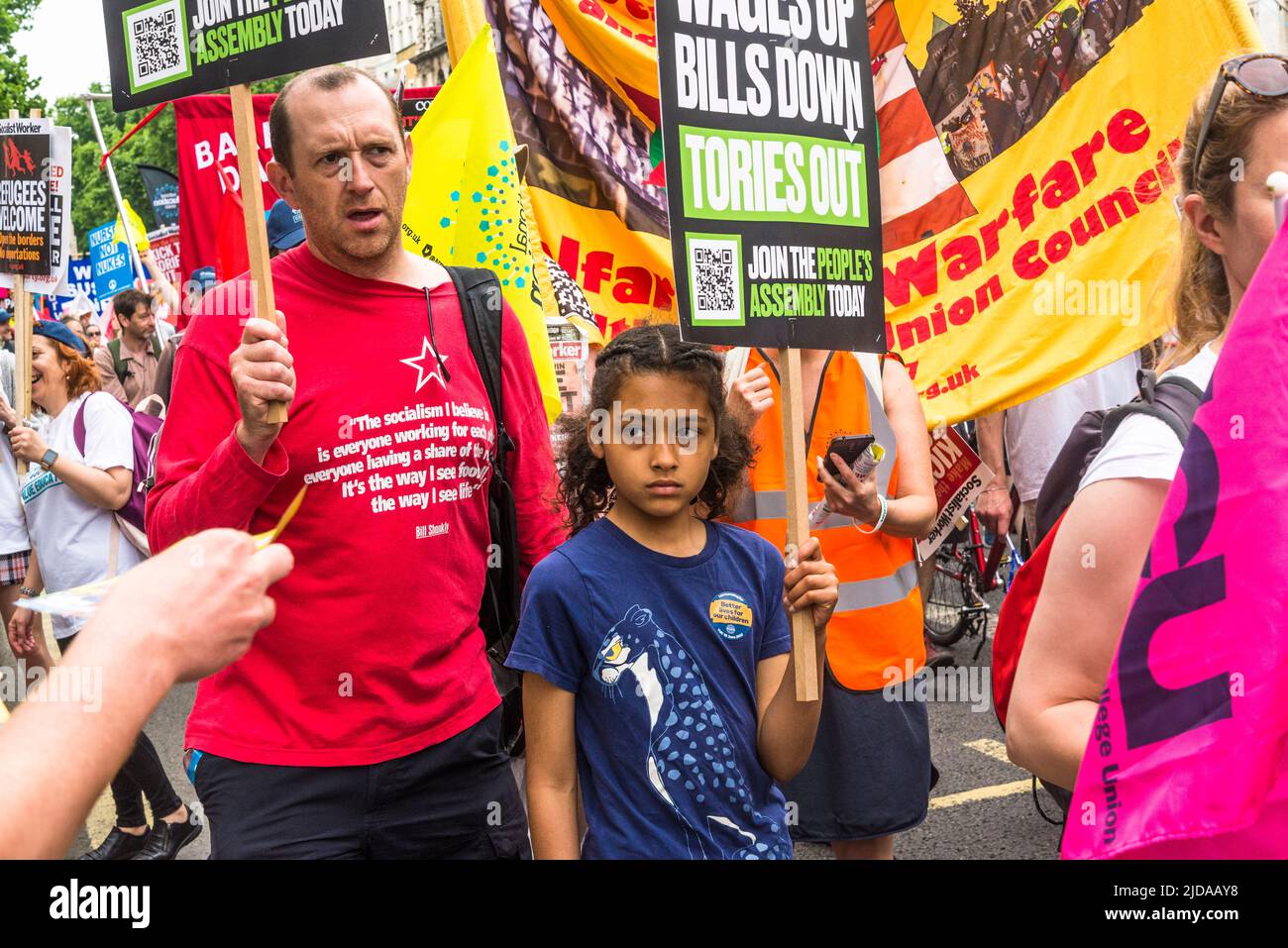 We Demand Better march in central London, thousands of protesters march ...