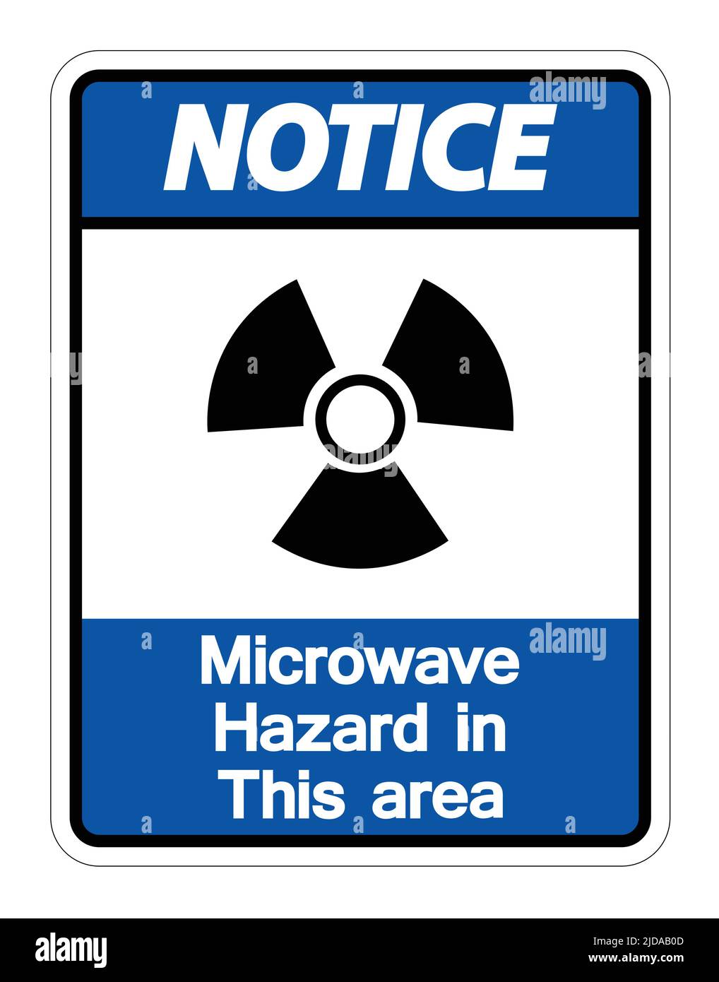 Notice Microwave Hazard Sign on white background,Vector llustration ...