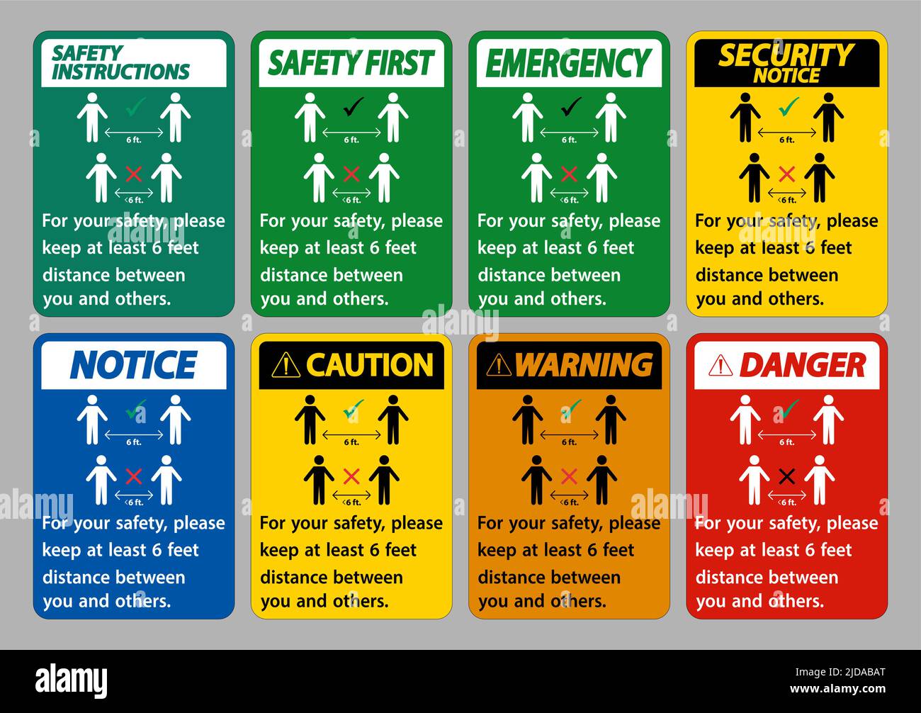 Keep 6 Feet Distance,For your safety,please keep at least 6 feet ...