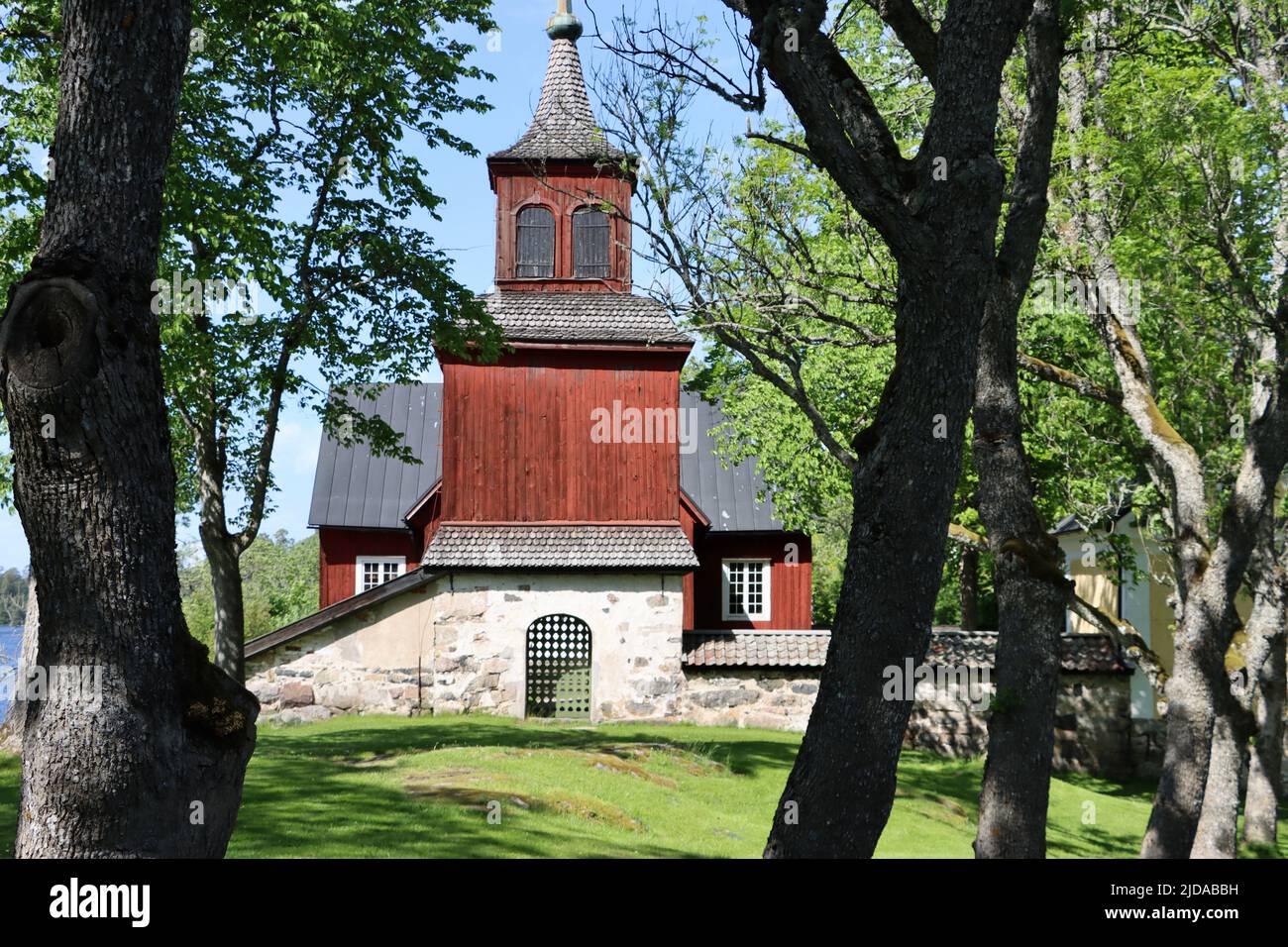 The church at Fagervik manor from 1762 in Inkoo, southern Finland. One ...
