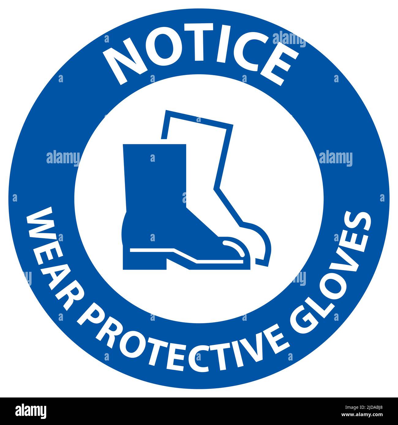 Blue protective footwear worn sign hi-res stock photography and images ...