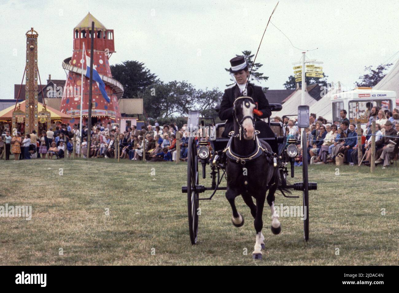 A lady in top hat with a horse and carriage at the Bromyard Gala in ...