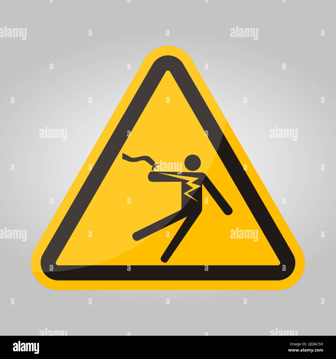 Electrical Shock Electrocution Symbol Sign Isolate On White Background ...