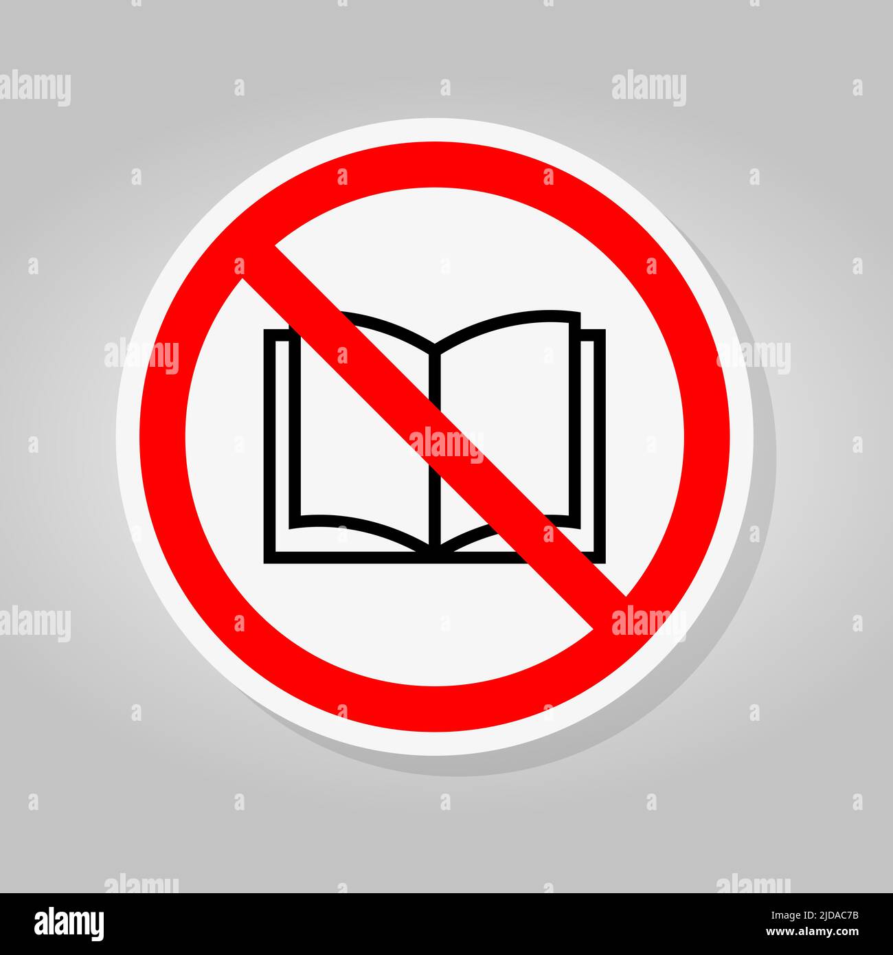No read a book icons Sign Isolate On White Background,Vector ...