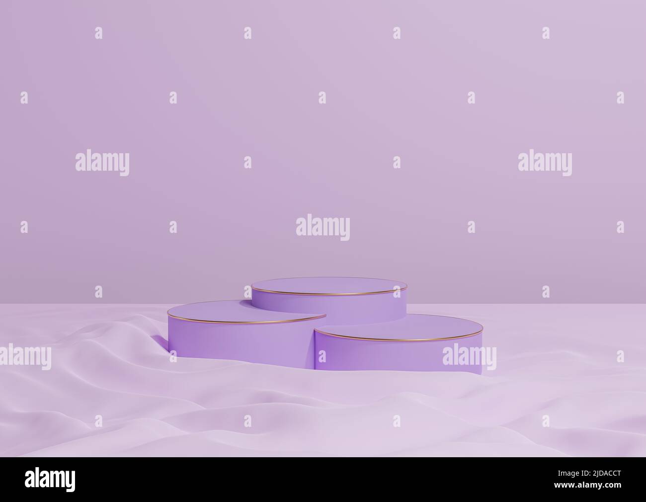 Light, pastel, lavender purple 3D rendering minimal product display ...