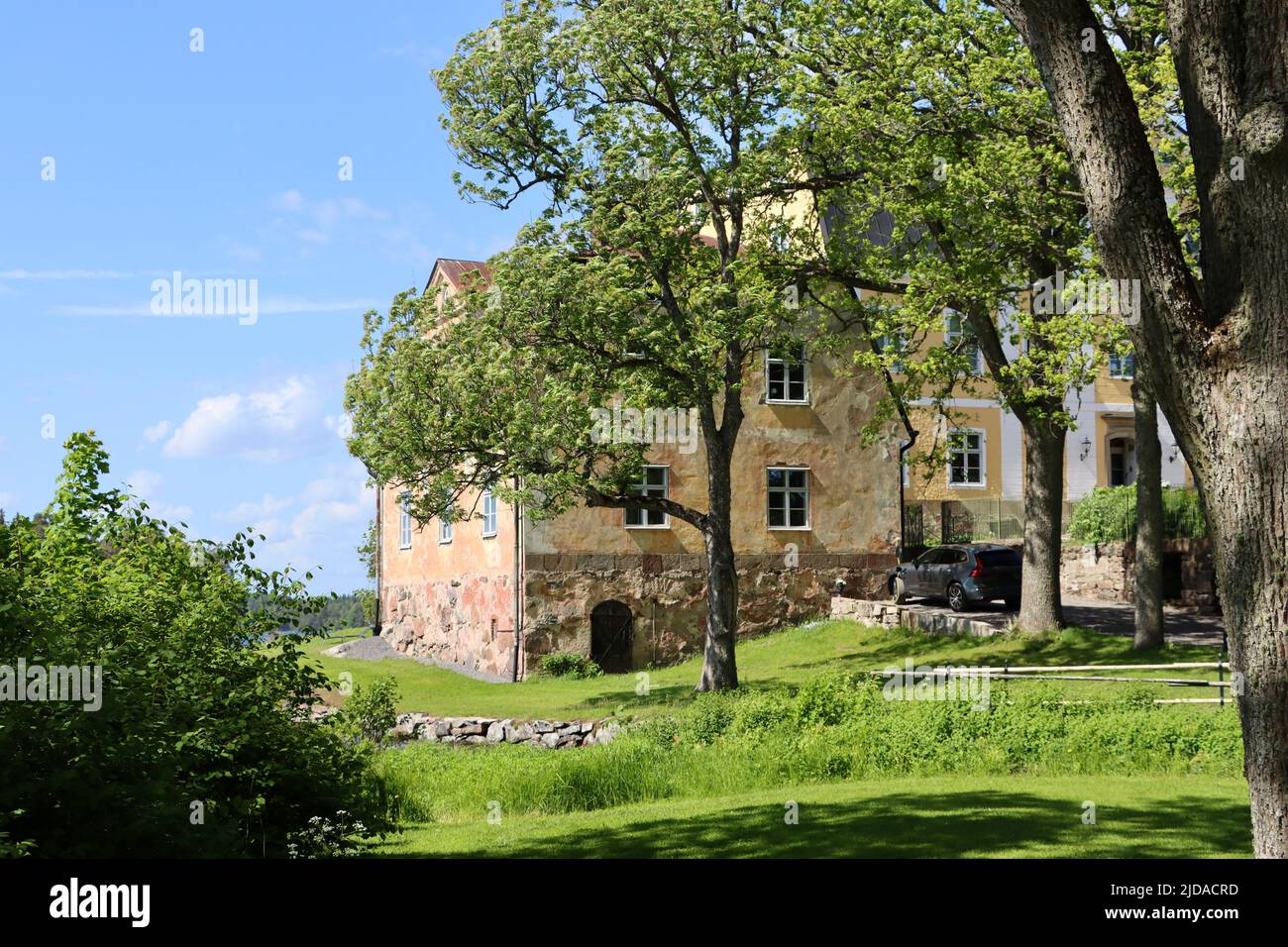 The main building of Fagervik manor from 1762 in Inkoo, southern ...