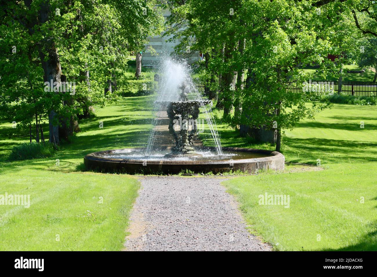 Fagervik manor park. The manor is from 1762 in Inkoo, southern Finland ...