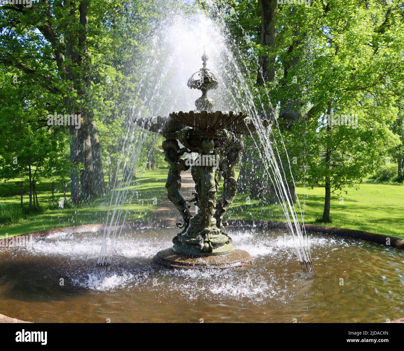 Fagervik manor park. The manor is from 1762 in Inkoo, southern Finland ...
