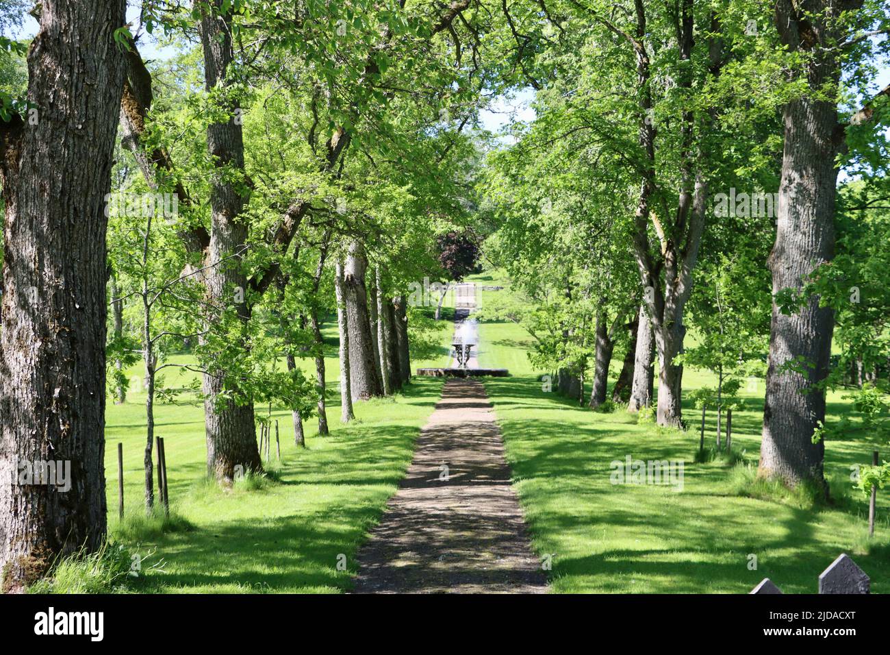 Fagervik manor park. The manor is from 1762 in Inkoo, southern Finland ...