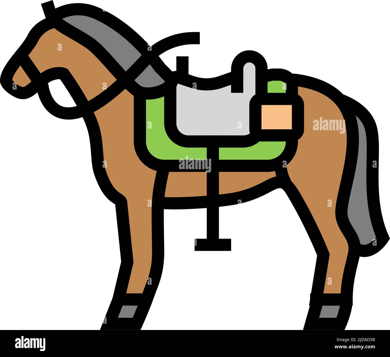 horse animal color icon vector illustration Stock Vector Image & Art ...