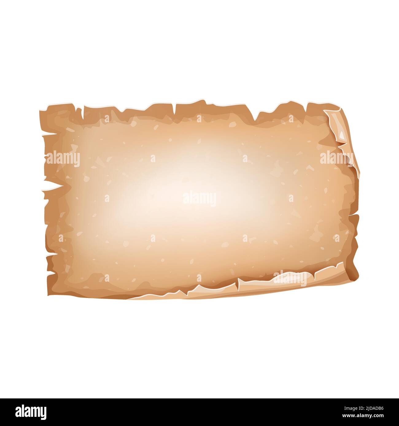 Parchment cartoon scroll. Empty old paper scroll blank papurus. Fairy manuscript and vintage ...