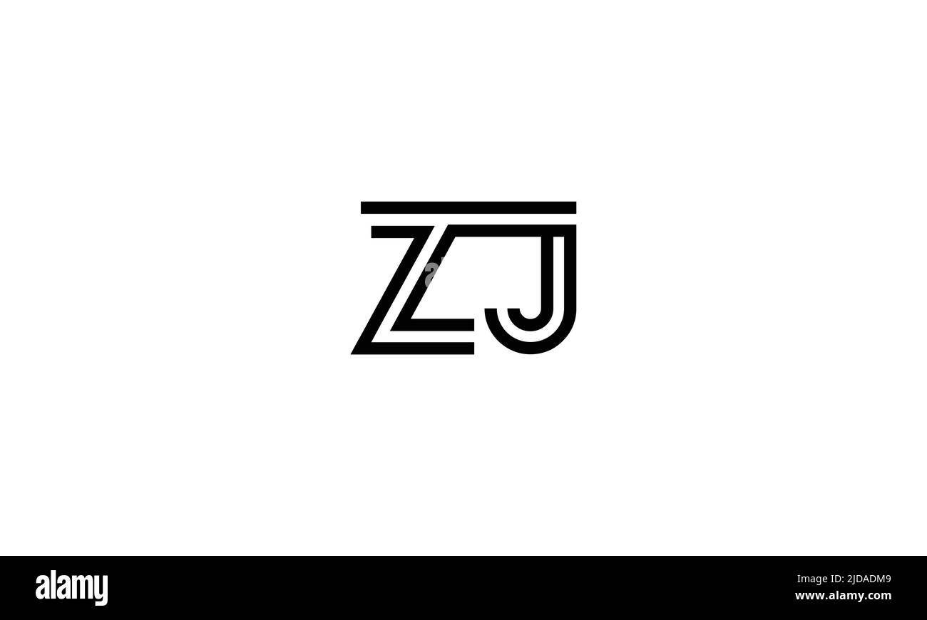 ZJ, JZ Abstract Letters Logo Monogram Stock Vector Image & Art - Alamy