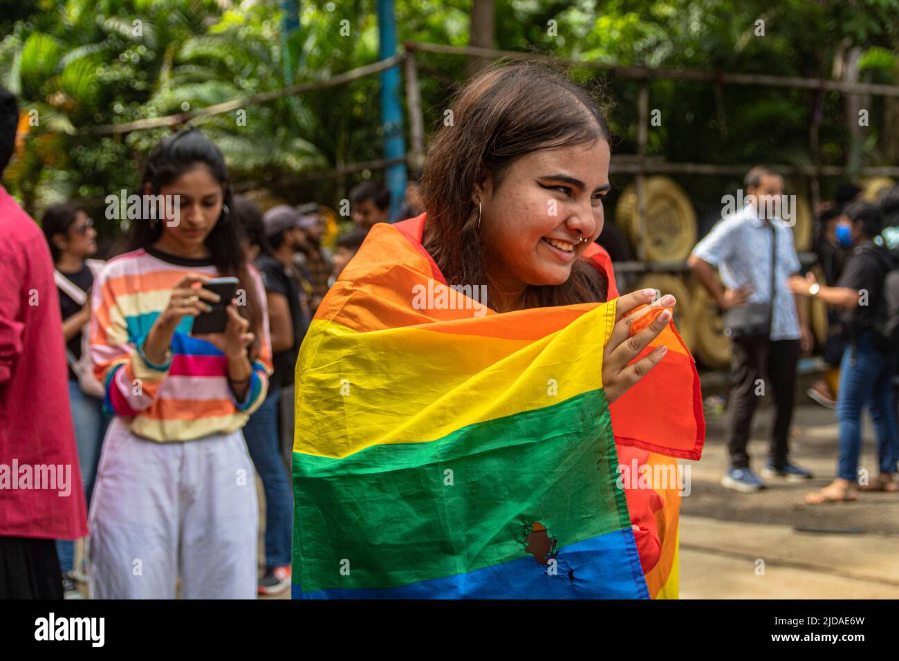 Kolkata, West Bengal, India. 19th June, 2022. LGBTQ Rainbow Pride Month ...