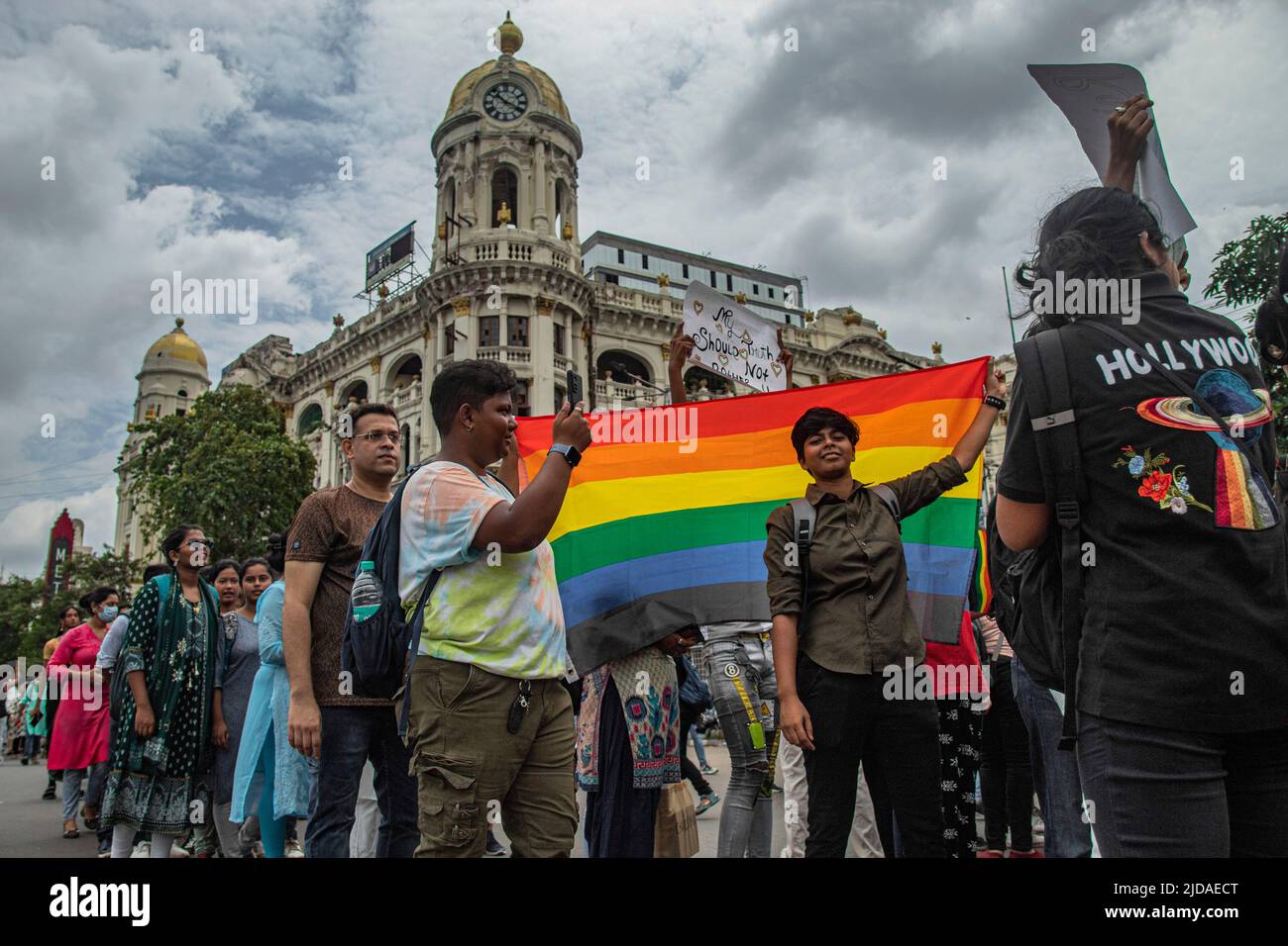 Kolkata, West Bengal, India. 19th June, 2022. LGBTQ Rainbow Pride Month ...