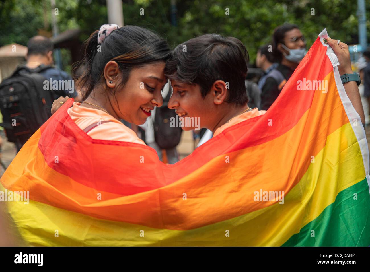 Kolkata, West Bengal, India. 19th June, 2022. LGBTQ Rainbow Pride Month ...