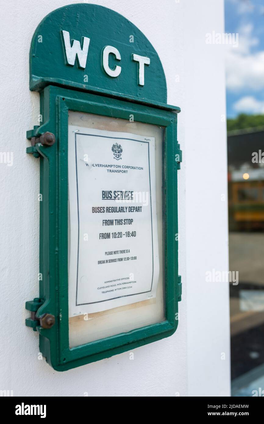 Bus timetable sign hi-res stock photography and images - Alamy