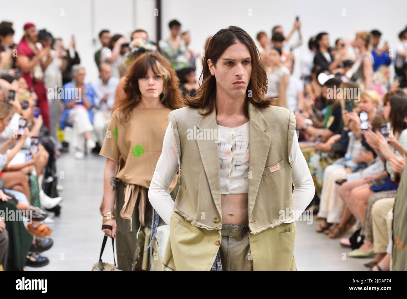 Milan Fashion Week - Men S/S 2023 Simon Cracker - Catwalk Milan, Italy ...