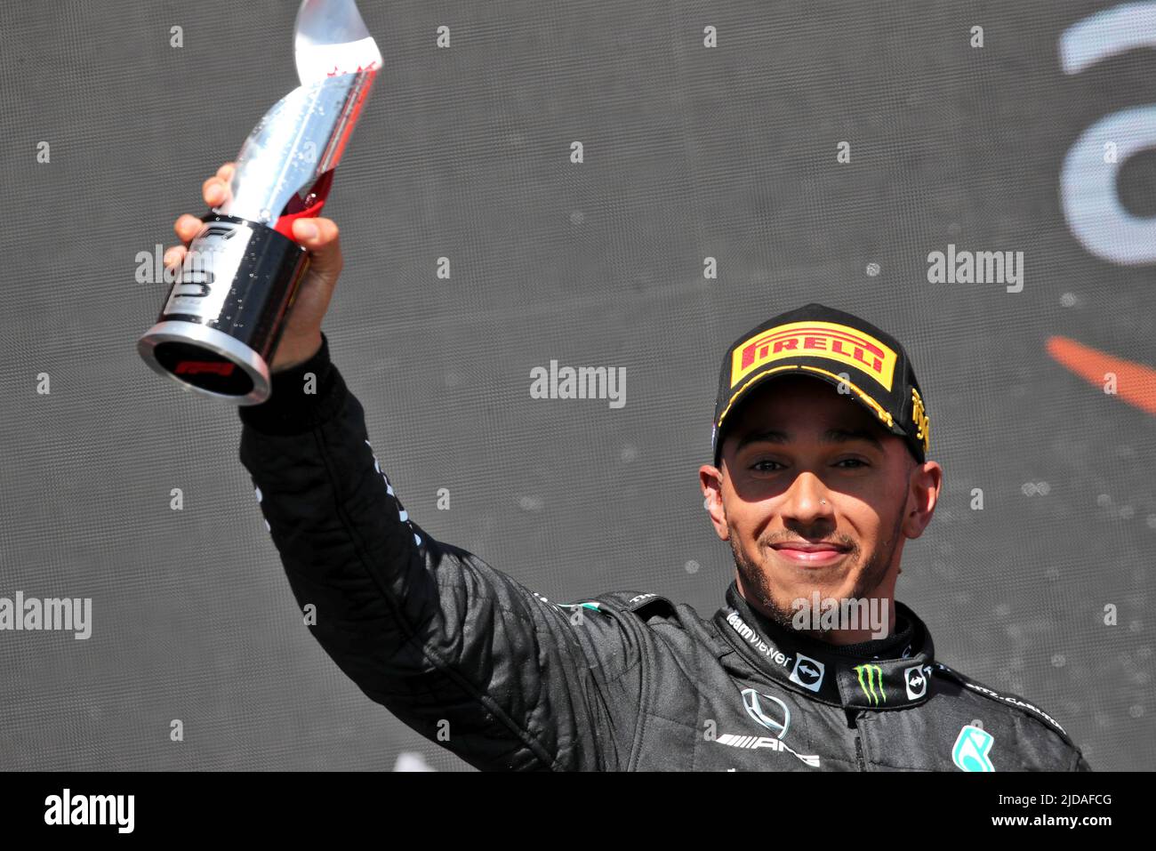 Lewis hamilton podium 2022 hi-res stock photography and images - Alamy