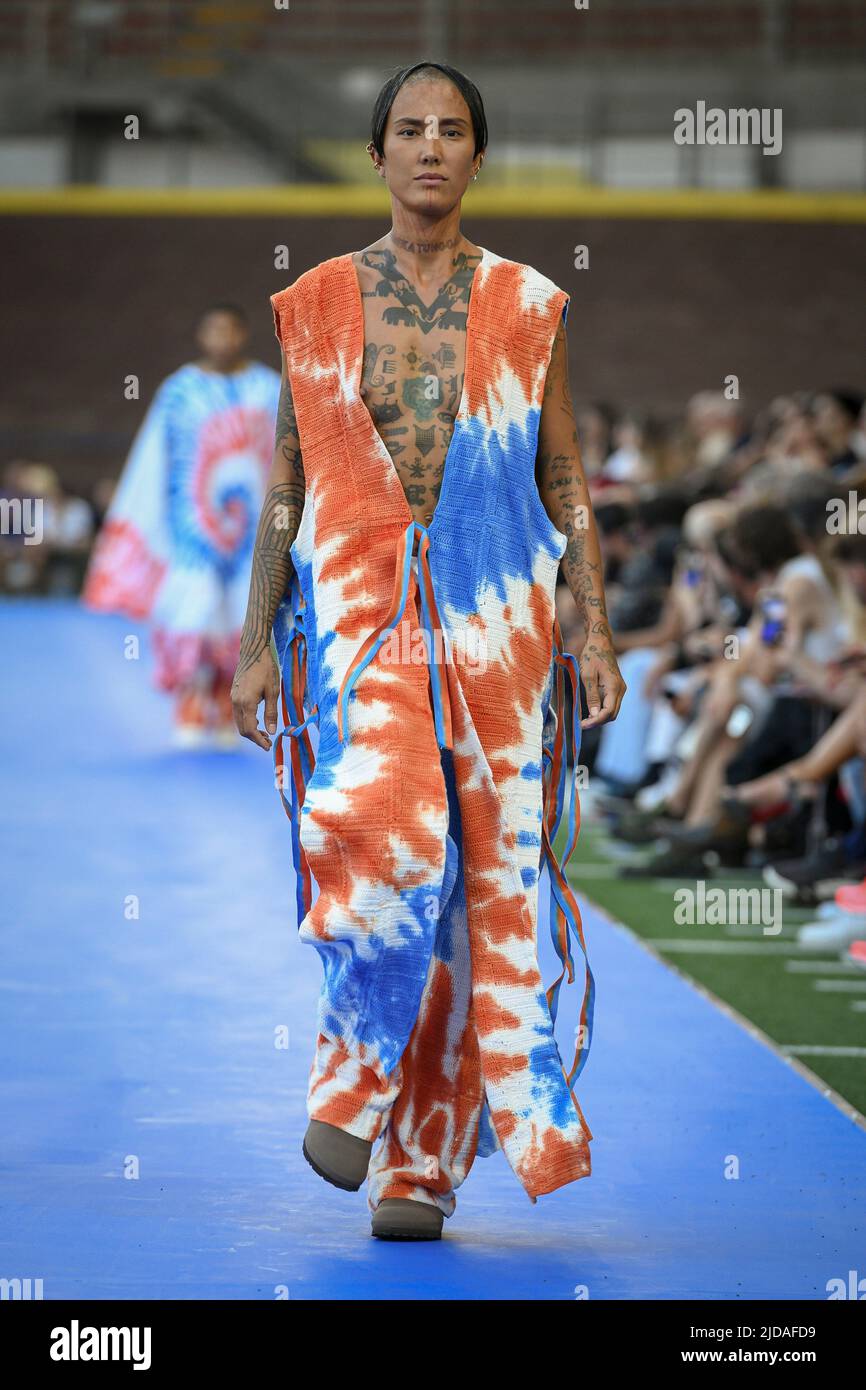 Milan, Moncalieri, Italy. 18th June, 2022. Models on the catwalk ...