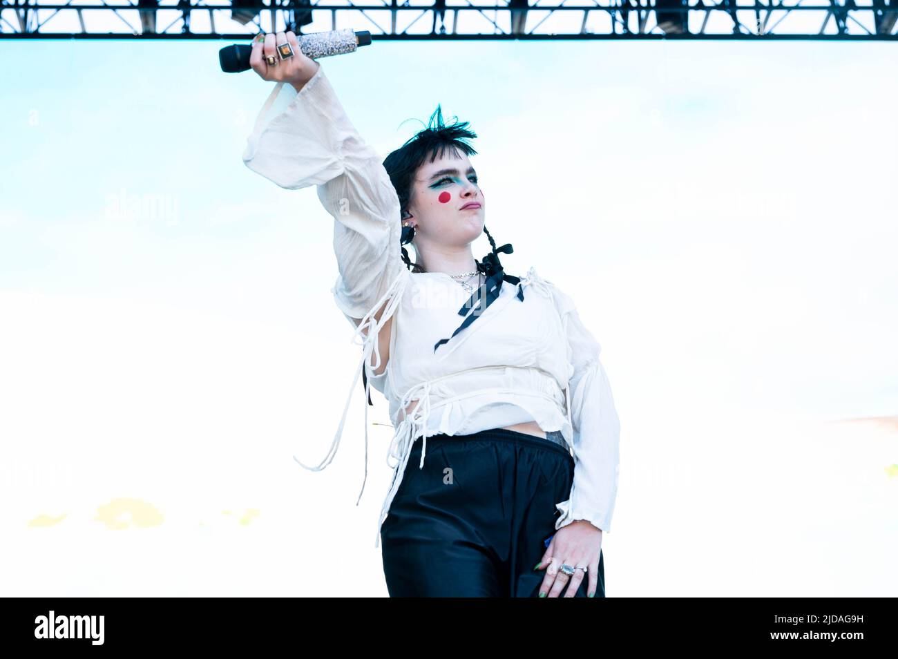Manchester, United States. 18th June, 2022. Benee performs during Day 3 ...