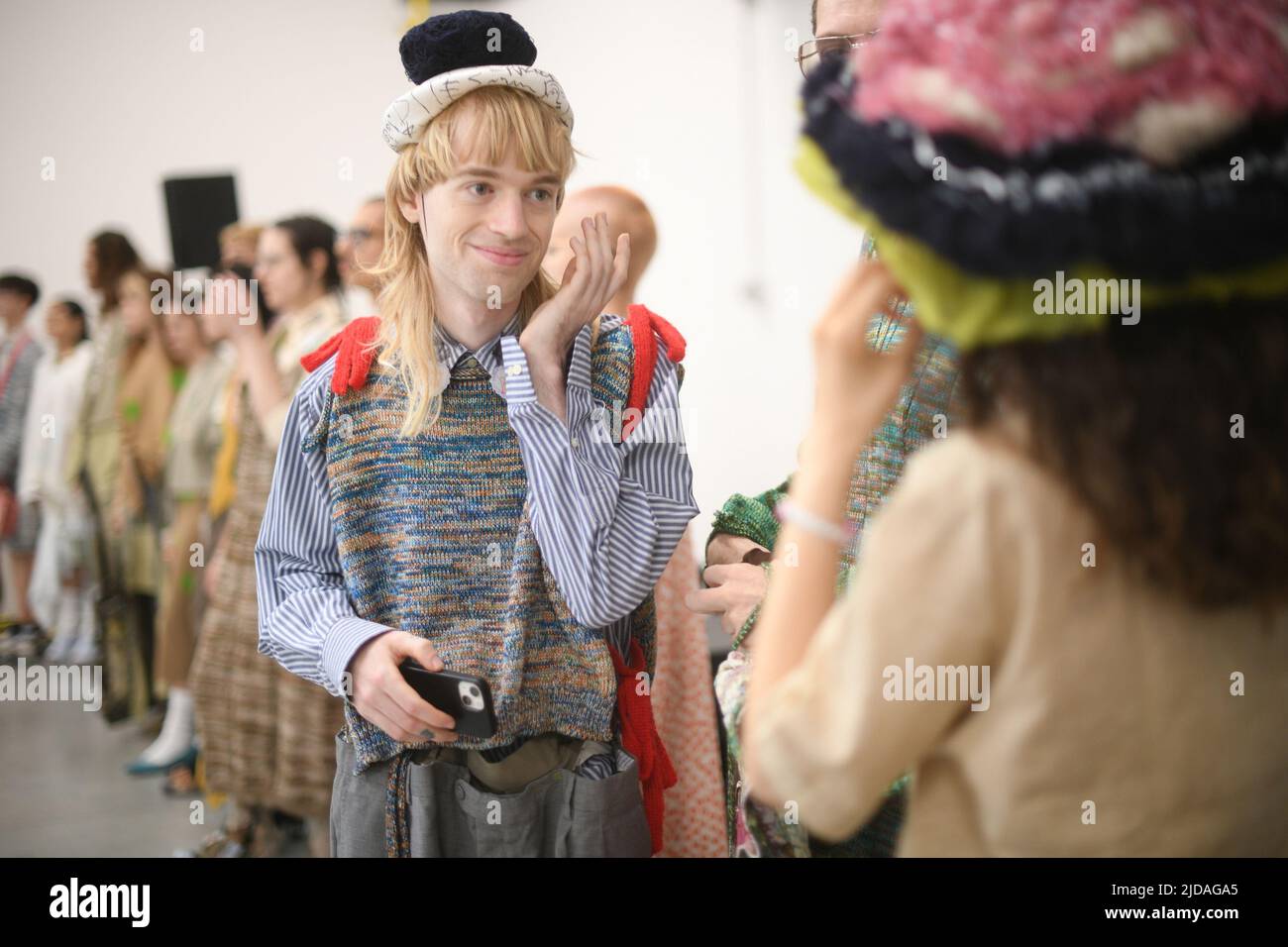 Milan Fashion Week - Men S/S 2023 Simon Cracker - backstage Milan ...