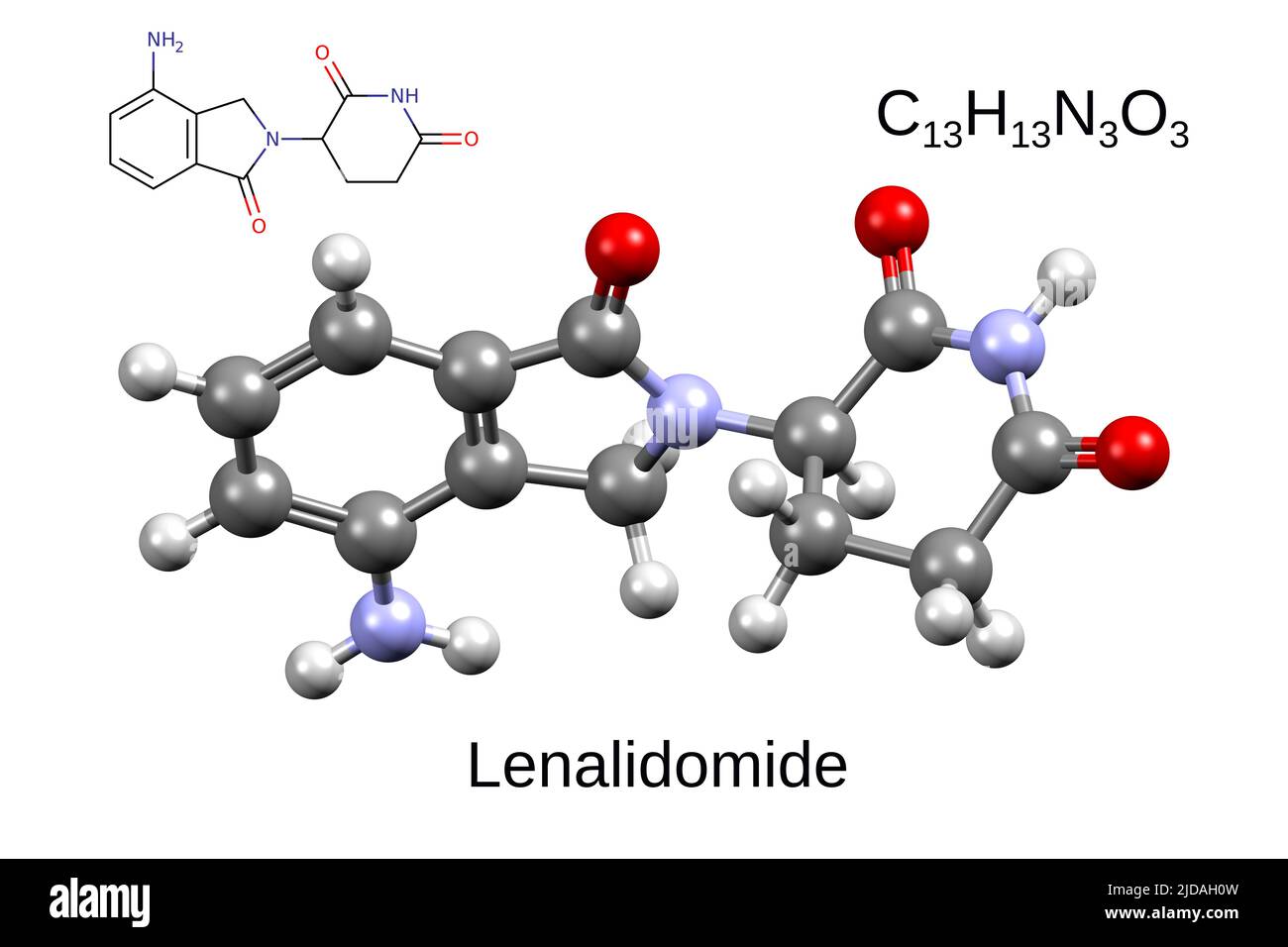 Chemical formula, skeletal formula, and 3D ball-and-stick model of ...