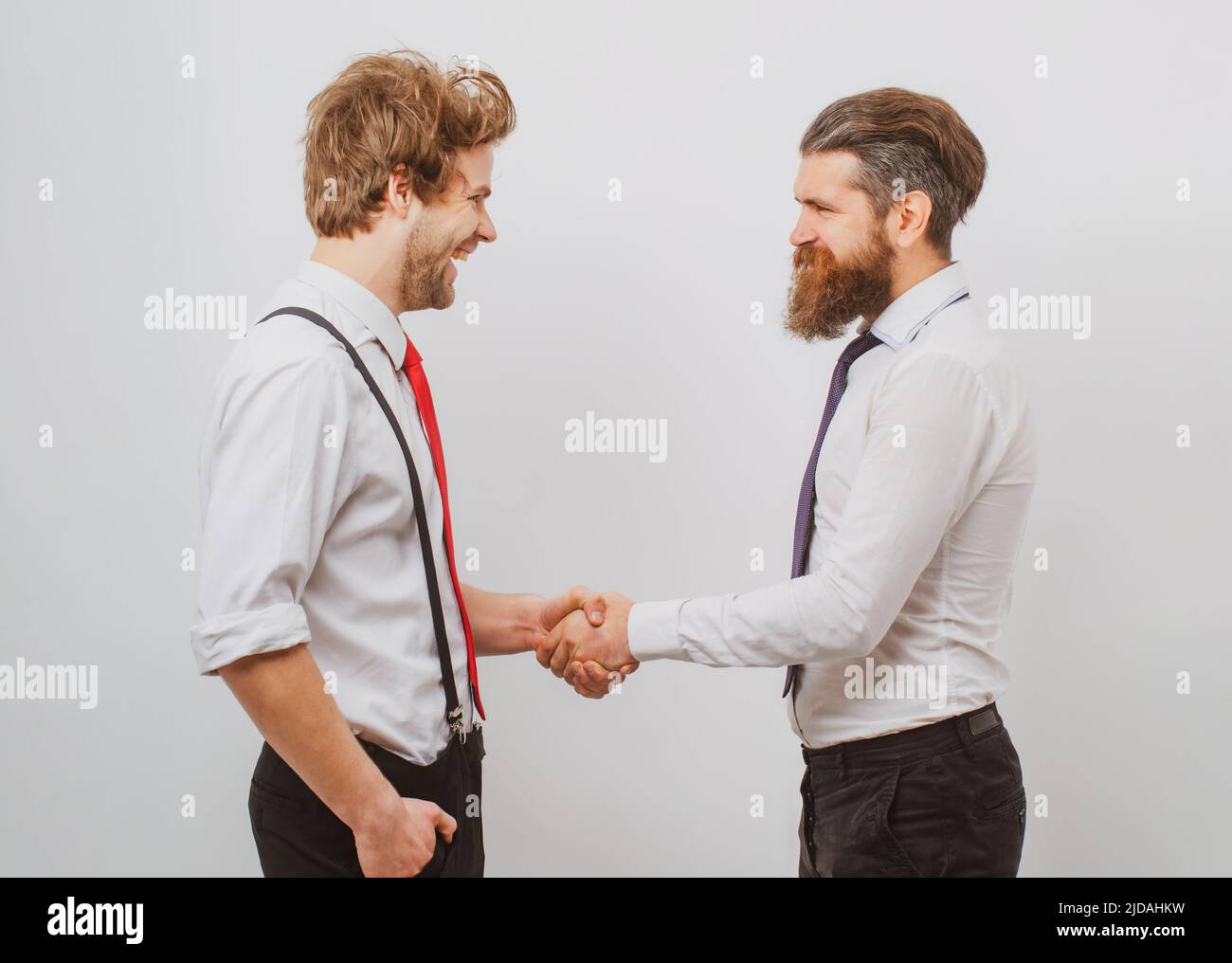 Welcome handshake financial partners hi-res stock photography and ...