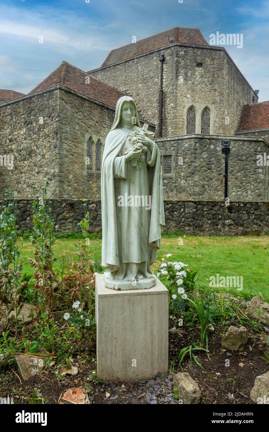 The Blessed Virgin Mary Statue in The Rosary Walk at The Friars ...