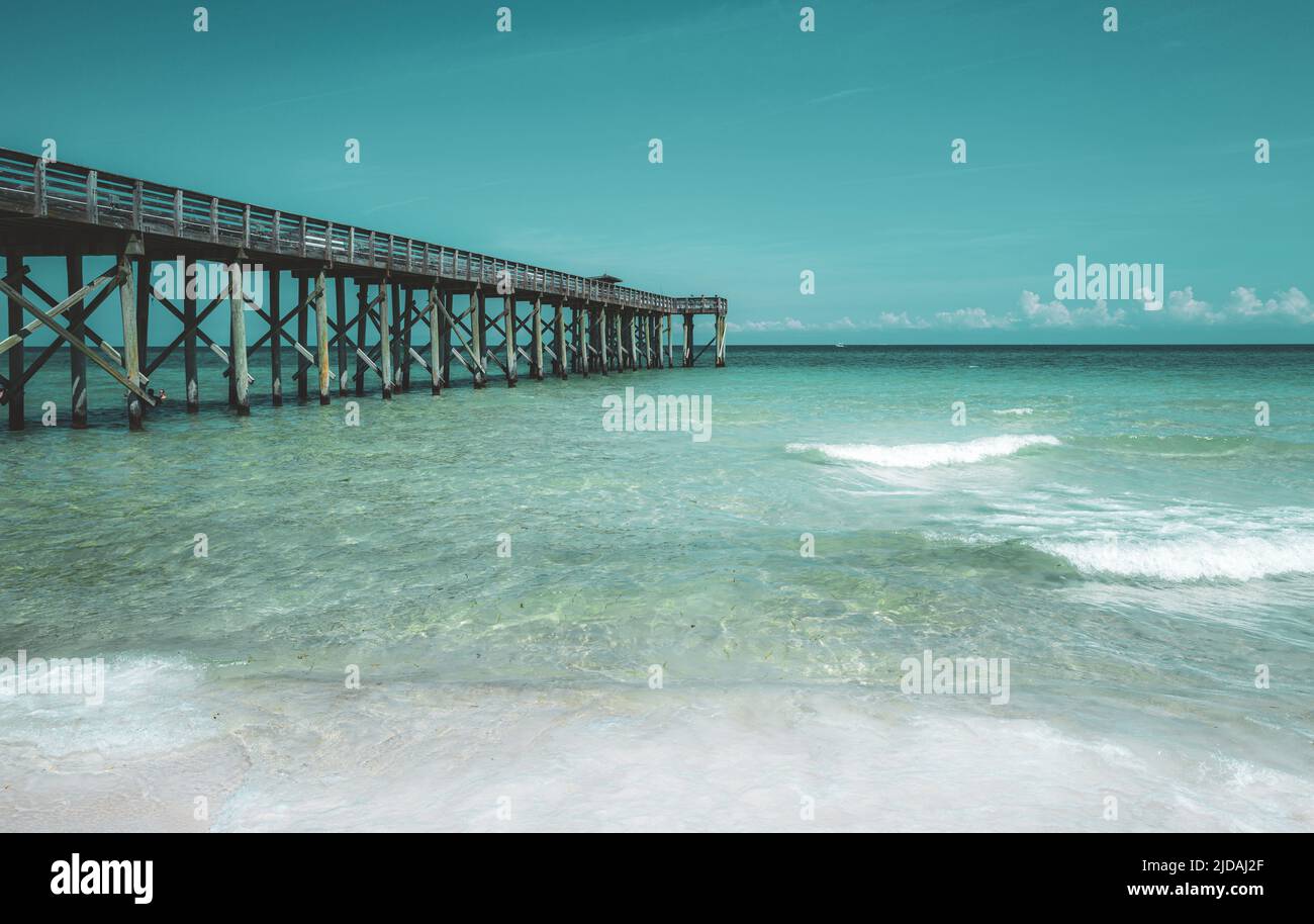 Daylight landscape viewpoint for design postcard. Clouds with blue sky ...