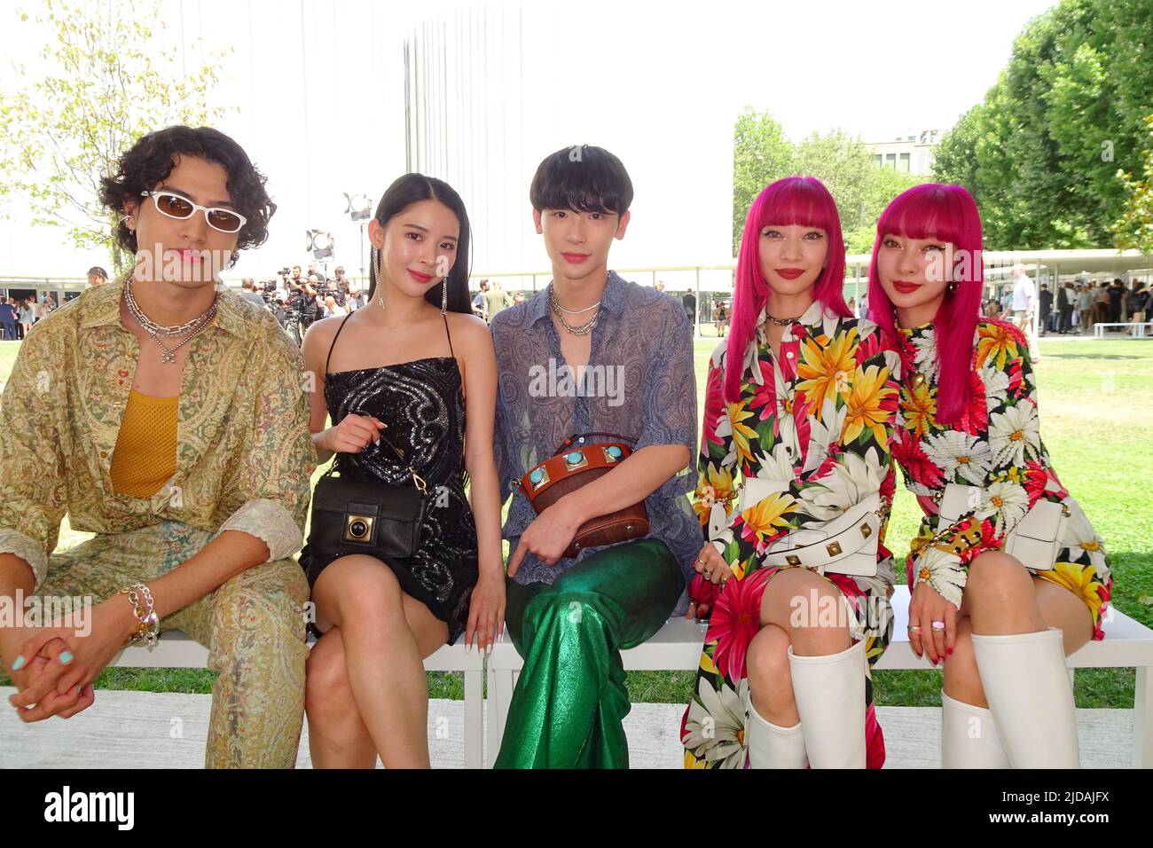 Ami , Aya Milan Fashion Week - Men S/S 2023 Etro - front row Milan, Italy 18th June 2022 (Photo ...