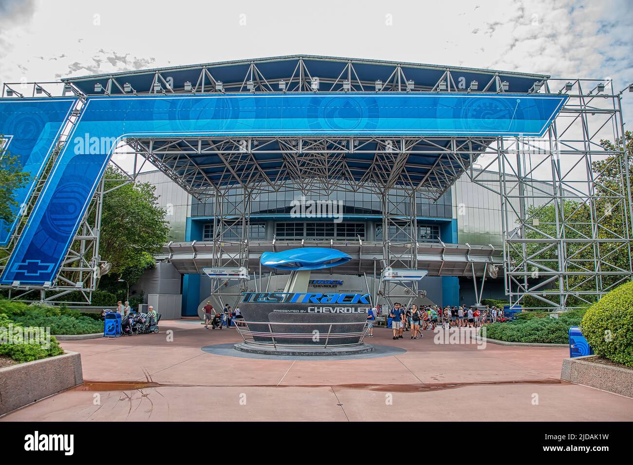 Entrance to the TestTrack ride at Epcot Disney World Stock Photo - Alamy