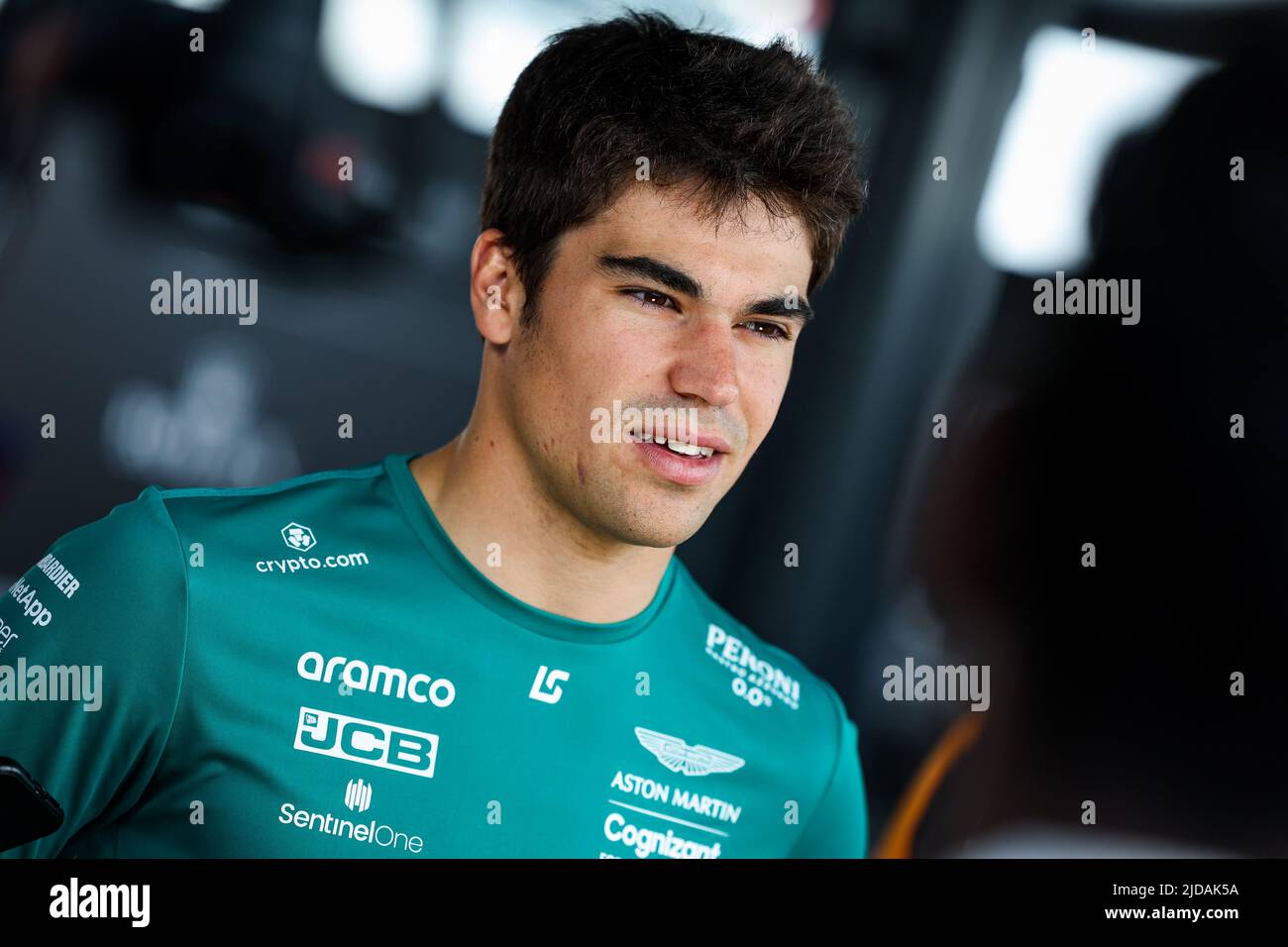 STROLL Lance (can), Aston Martin F1 Team AMR22, portrait during the Formula 1 AWS Grand Prix du ...