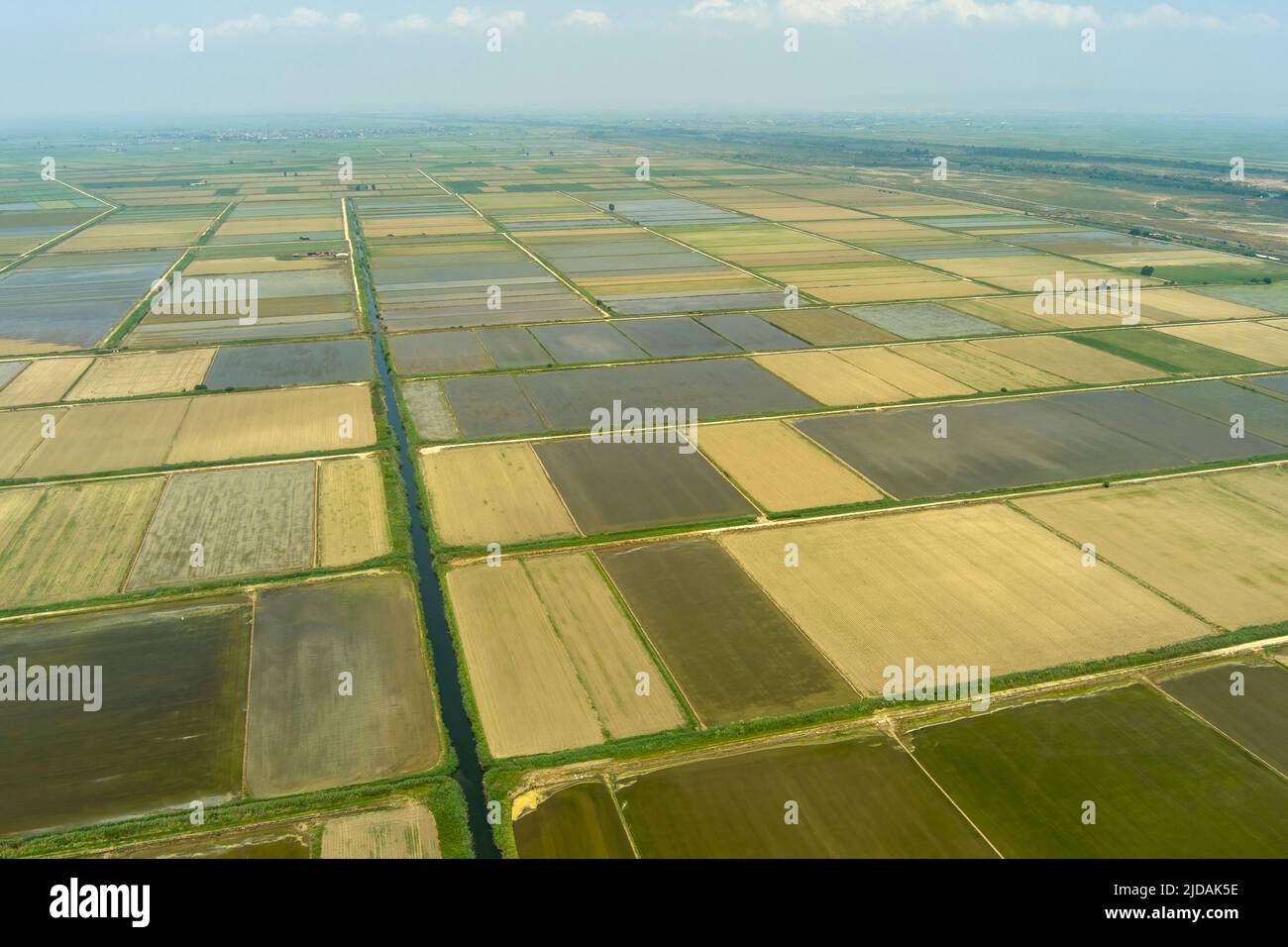Aerial view of rice terraced field hi-res stock photography and images ...