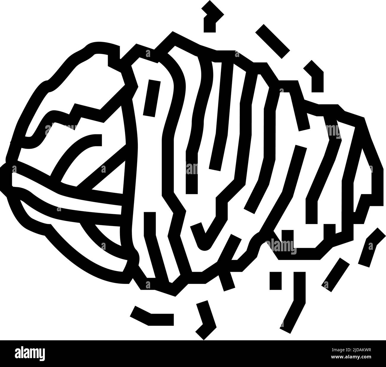chopped cabbage line icon vector illustration Stock Vector Image & Art ...
