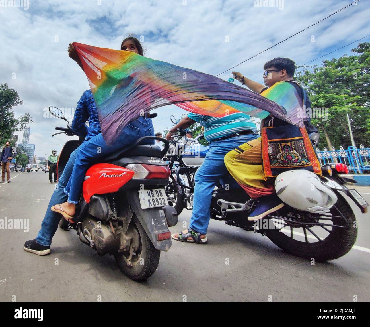 Kolkata, India. 19th June, 2022. LGBTQ people celebrated pride walk in ...