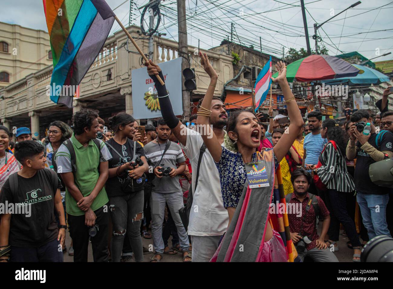 Kolkata, West Bengal, India. 19th June, 2022. LGBTQ Rainbow Pride Month ...
