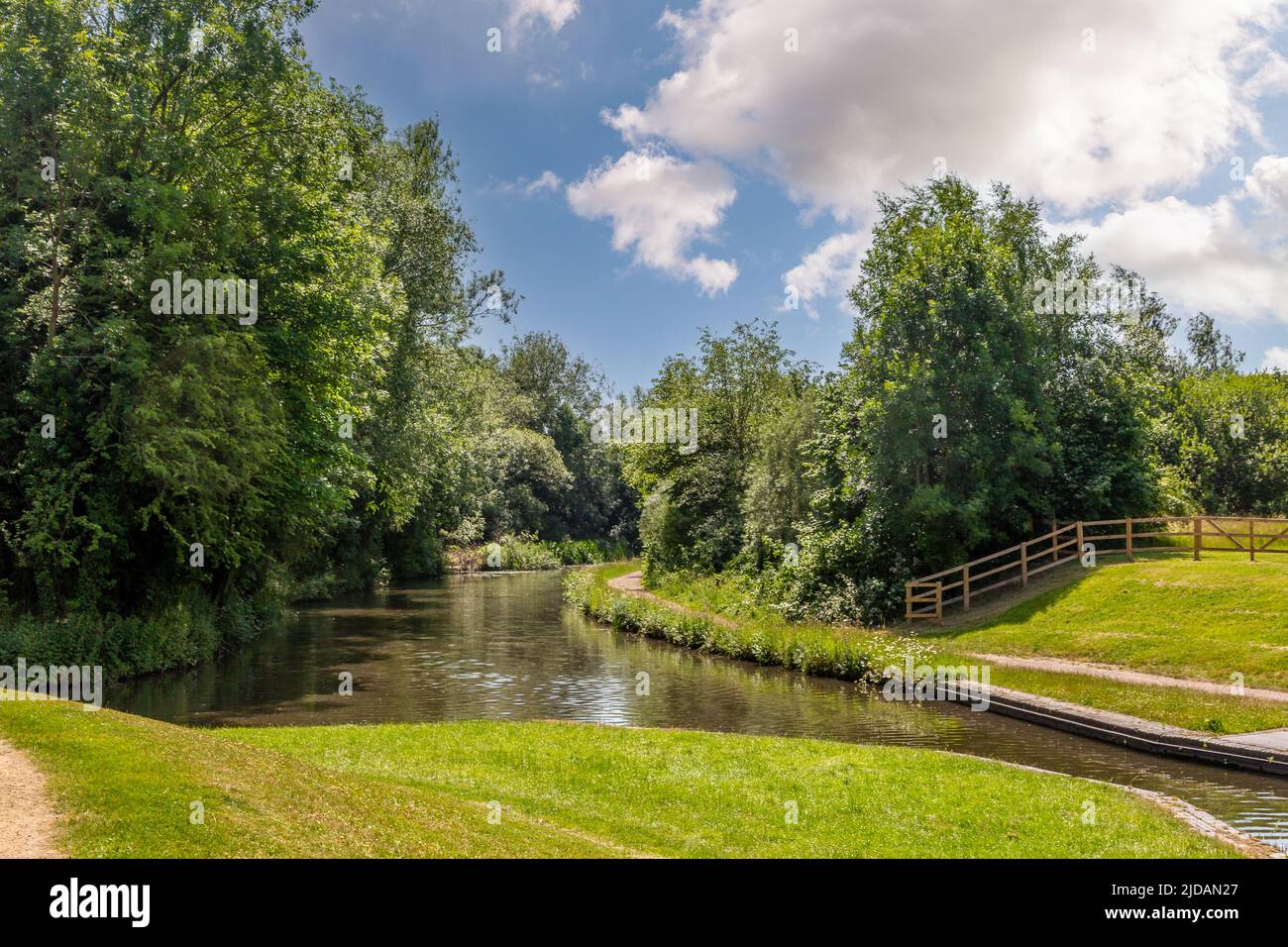 River Stour at Springfield Park in Kidderminster, Worcestershire ...