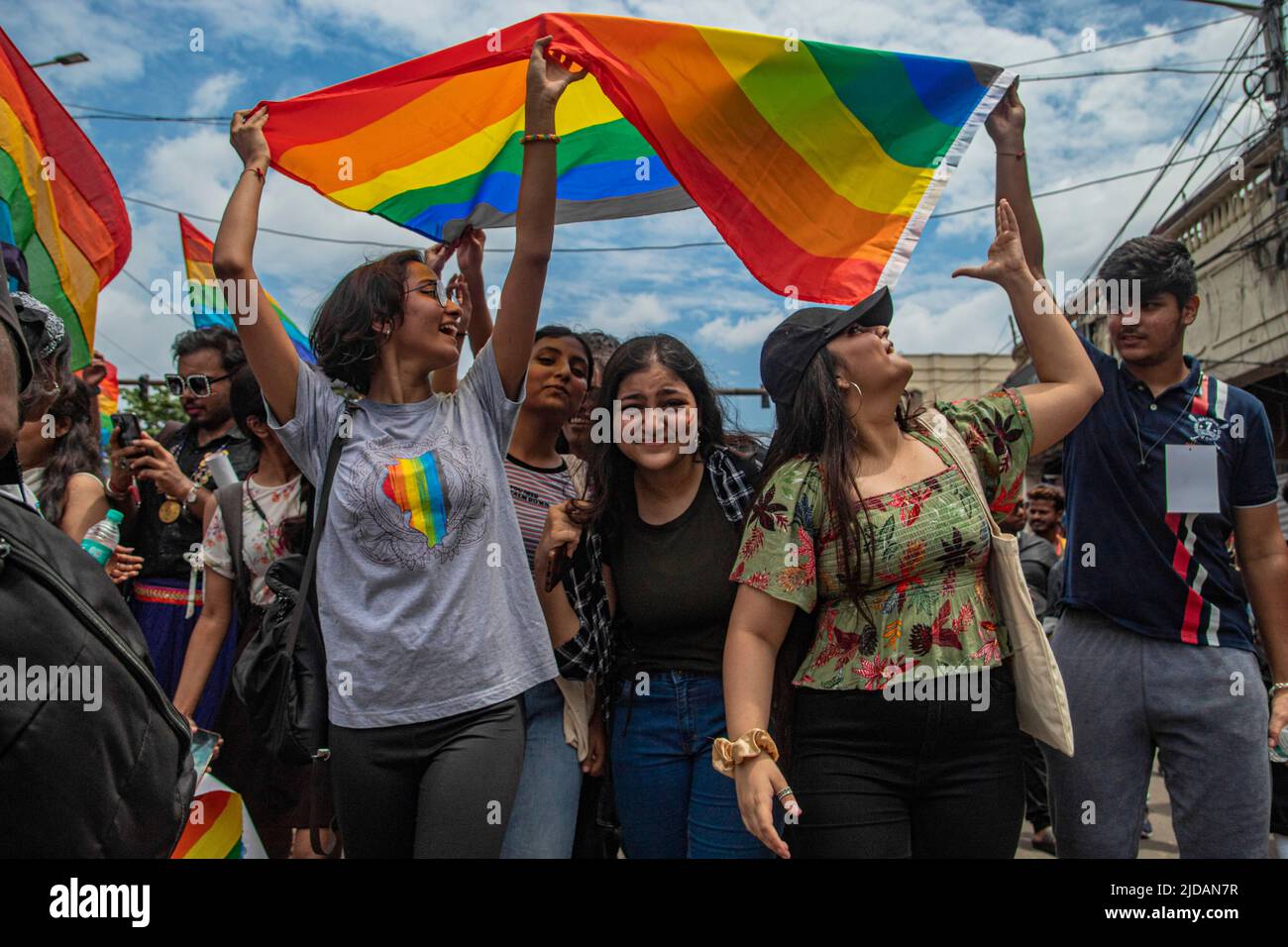 Kolkata, West Bengal, India. 19th June, 2022. LGBTQ Rainbow Pride Month ...