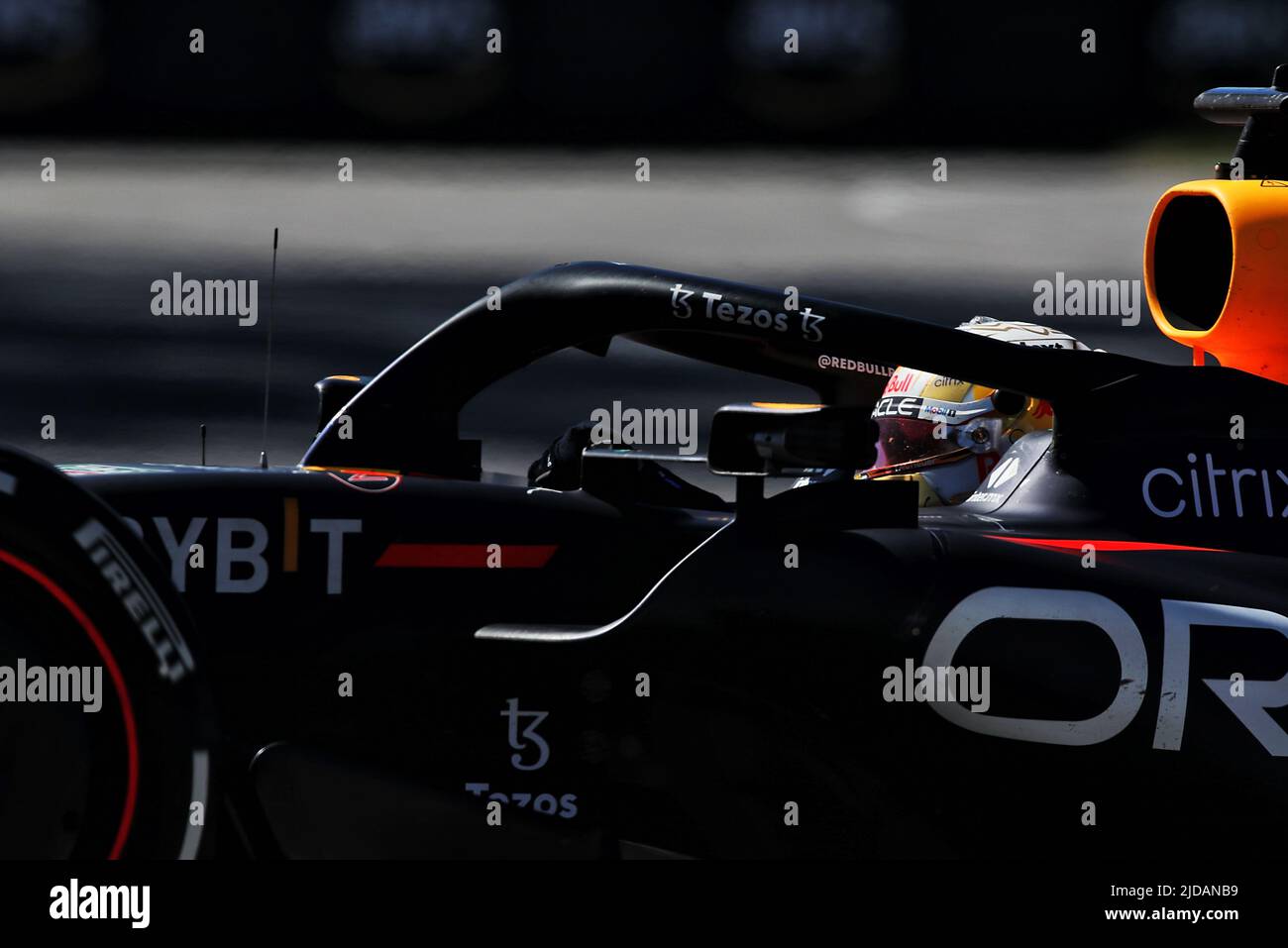 Race winner Max Verstappen (NLD) Red Bull Racing RB18 celebrates at the ...