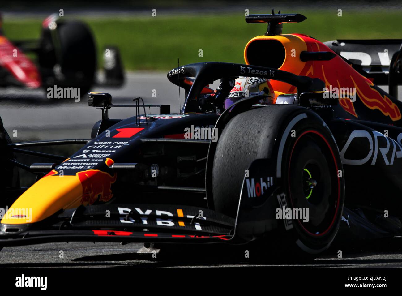 Race winner Max Verstappen (NLD) Red Bull Racing RB18 celebrates at the ...