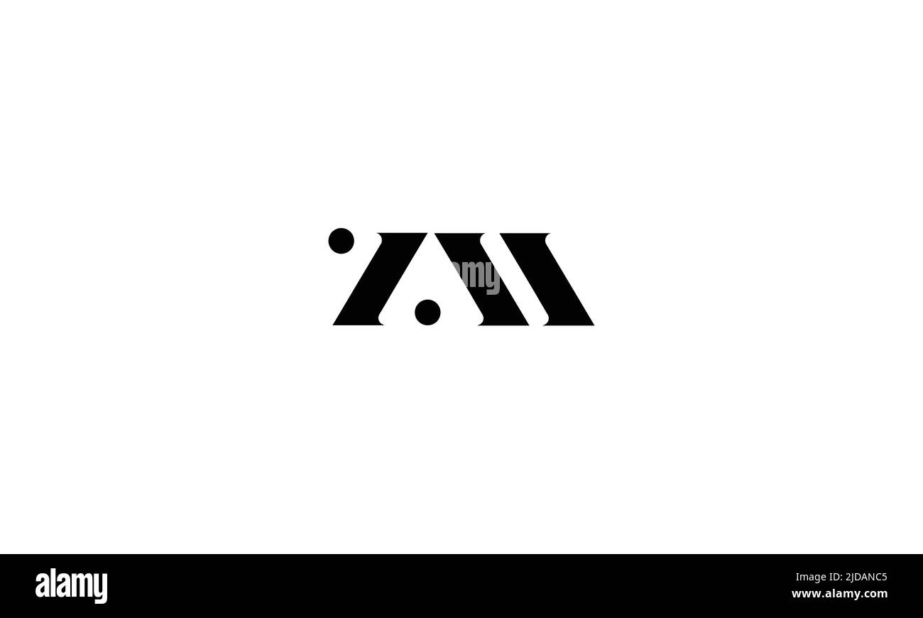 Zm logo design Cut Out Stock Images & Pictures - Alamy