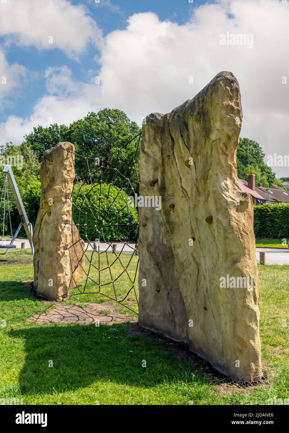 Children's play area in Springfield Park, Kidderminster, Worcestershire ...