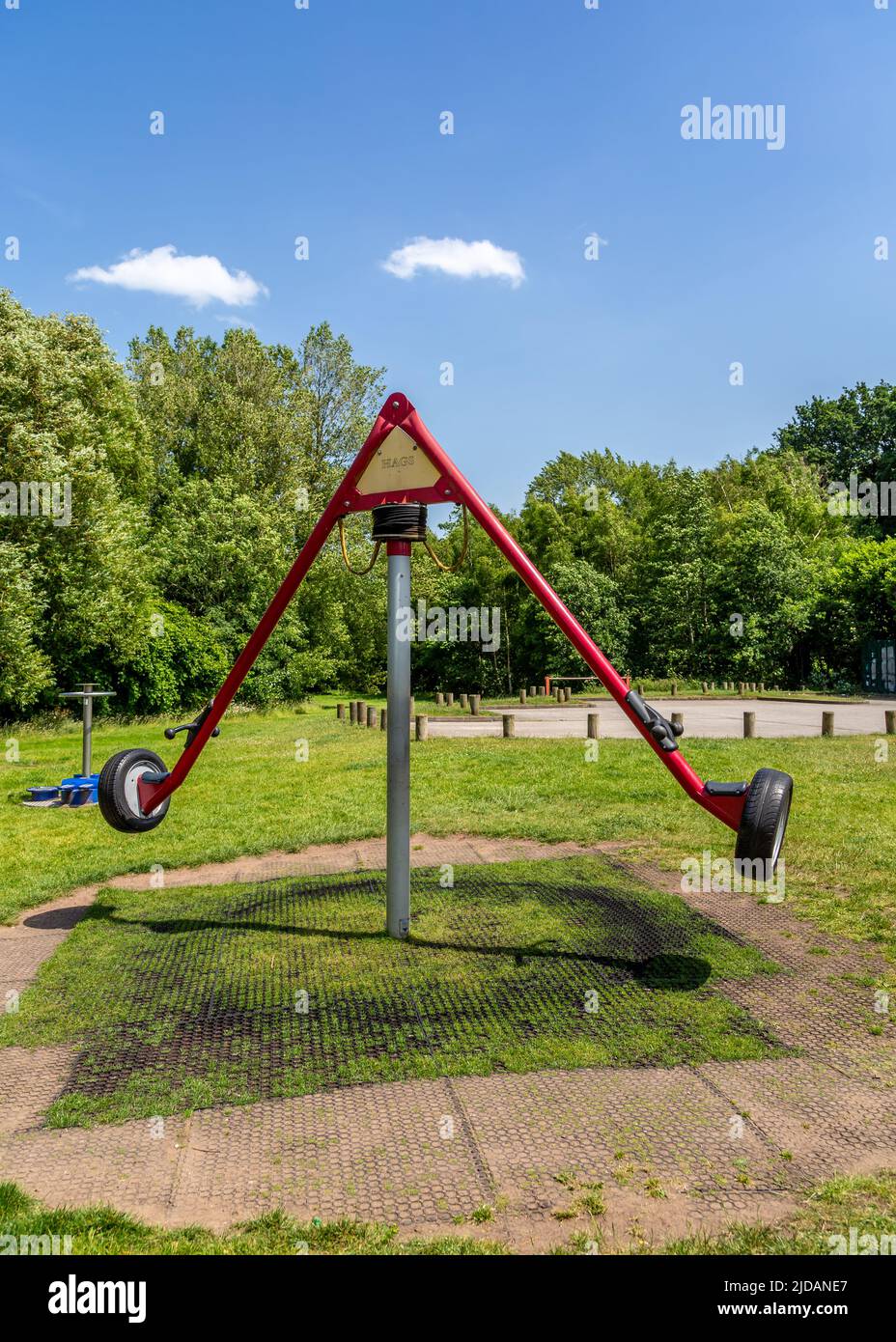 Children's play area in Springfield Park, Kidderminster, Worcestershire ...